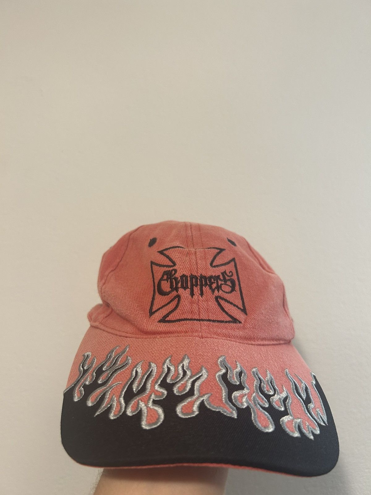 Choppers × Vintage Vintage 90s West Coast Choppers flame hat | Grailed