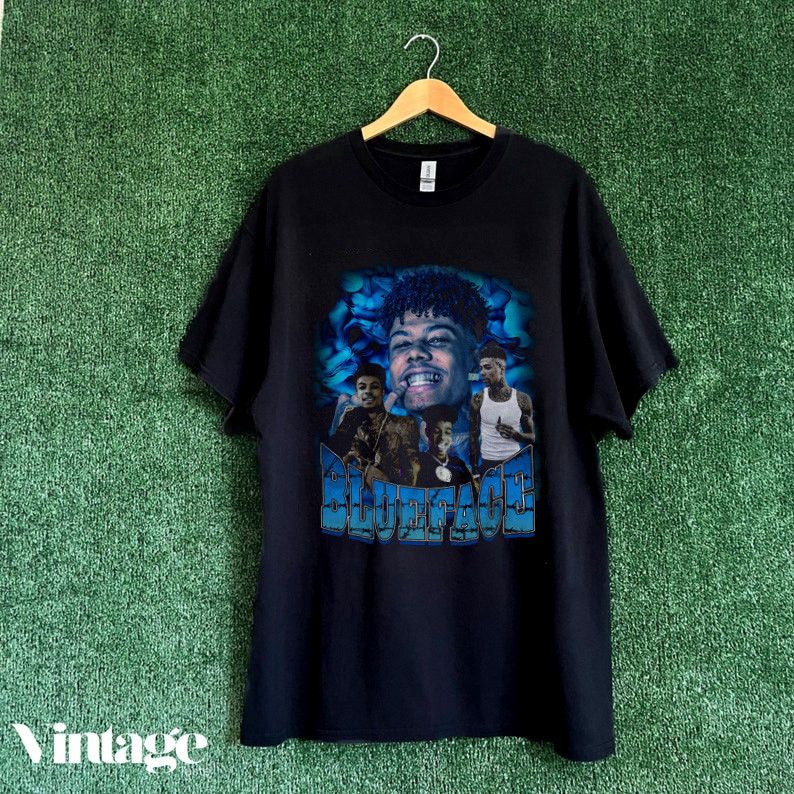 Gildan × Rap Tees × Vintage Blueface Rapper Vintage T-Shirts | Grailed