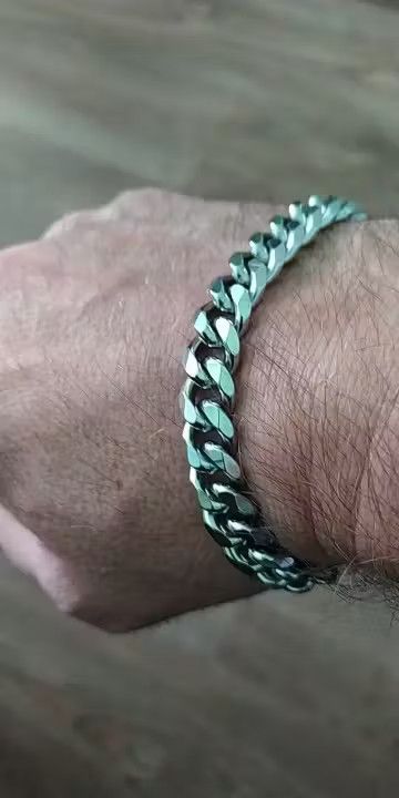 Cuban Link Chain Gold Color 11 MM Width + 20 cm Curb Cuban Chain ...