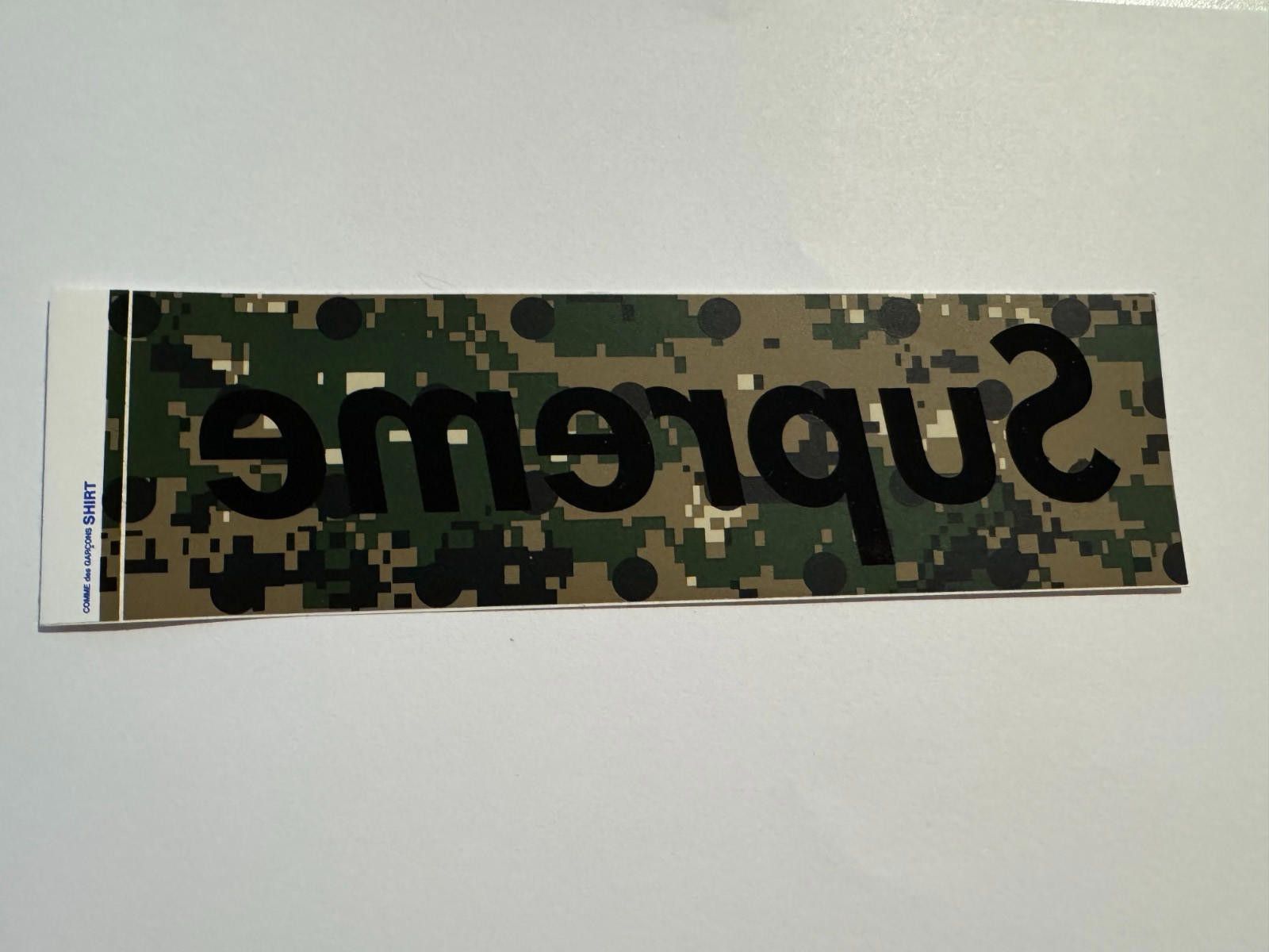 Supreme SUPREME CDG BOX LOGO STICKER Digi Camo Green | Grailed