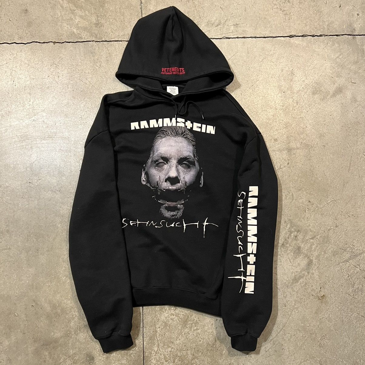 Vetements Vetements x Rammstein FW18 ‘Sehnsucht’ Oversized Hoodie | Grailed