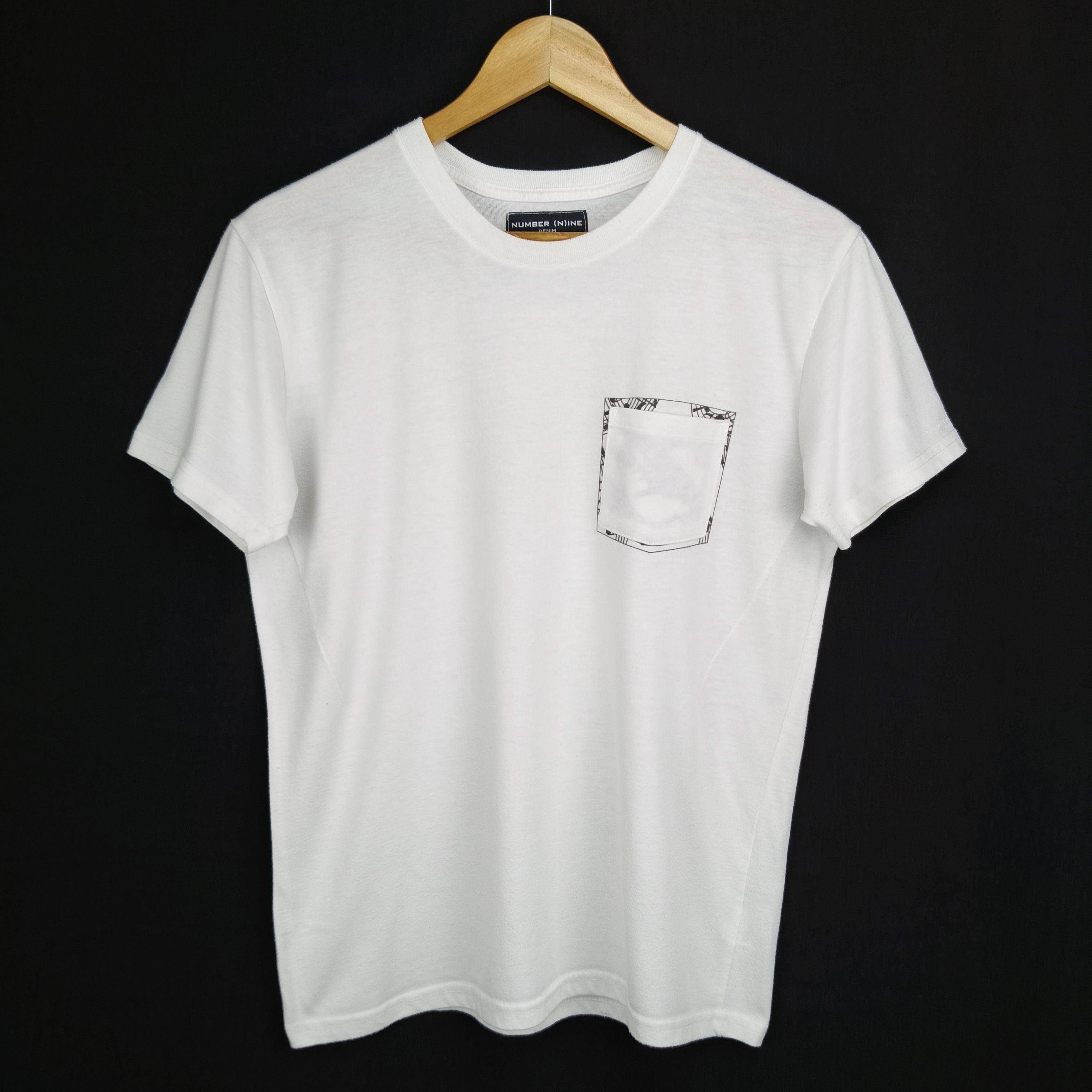 Number (N)ine Number Nine Denim x Nano Universe White Pocket Tee Shirt ...