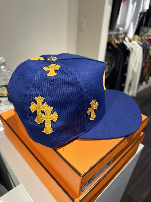 Chrome Hearts Chrome Hearts Blue & Orange CH Cemetery Crosses trucker ...