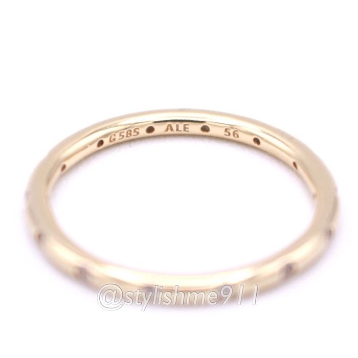 pandora Authentic Pandora 14K Gold Droplets Ring | Grailed