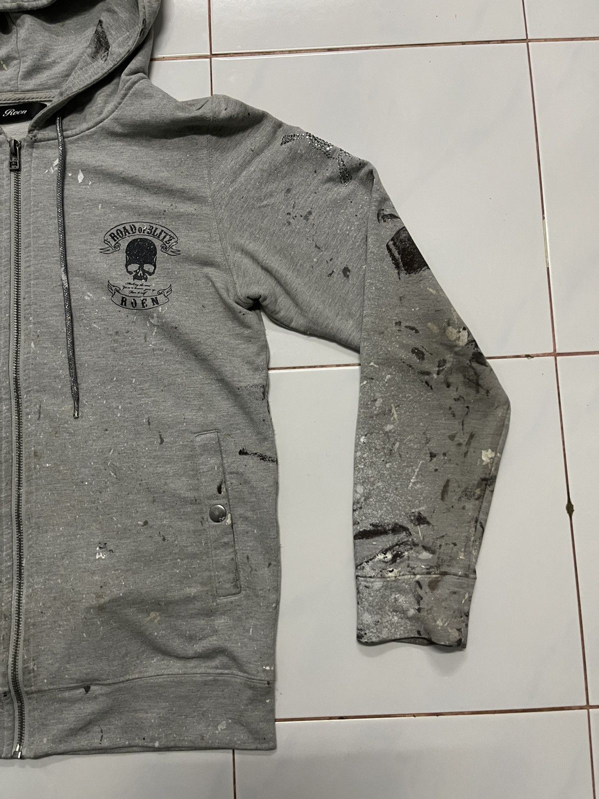 Japanese Brand × Roen × Seditionaries 2000s ROEN SKULL ZIP UP HOODIE ...