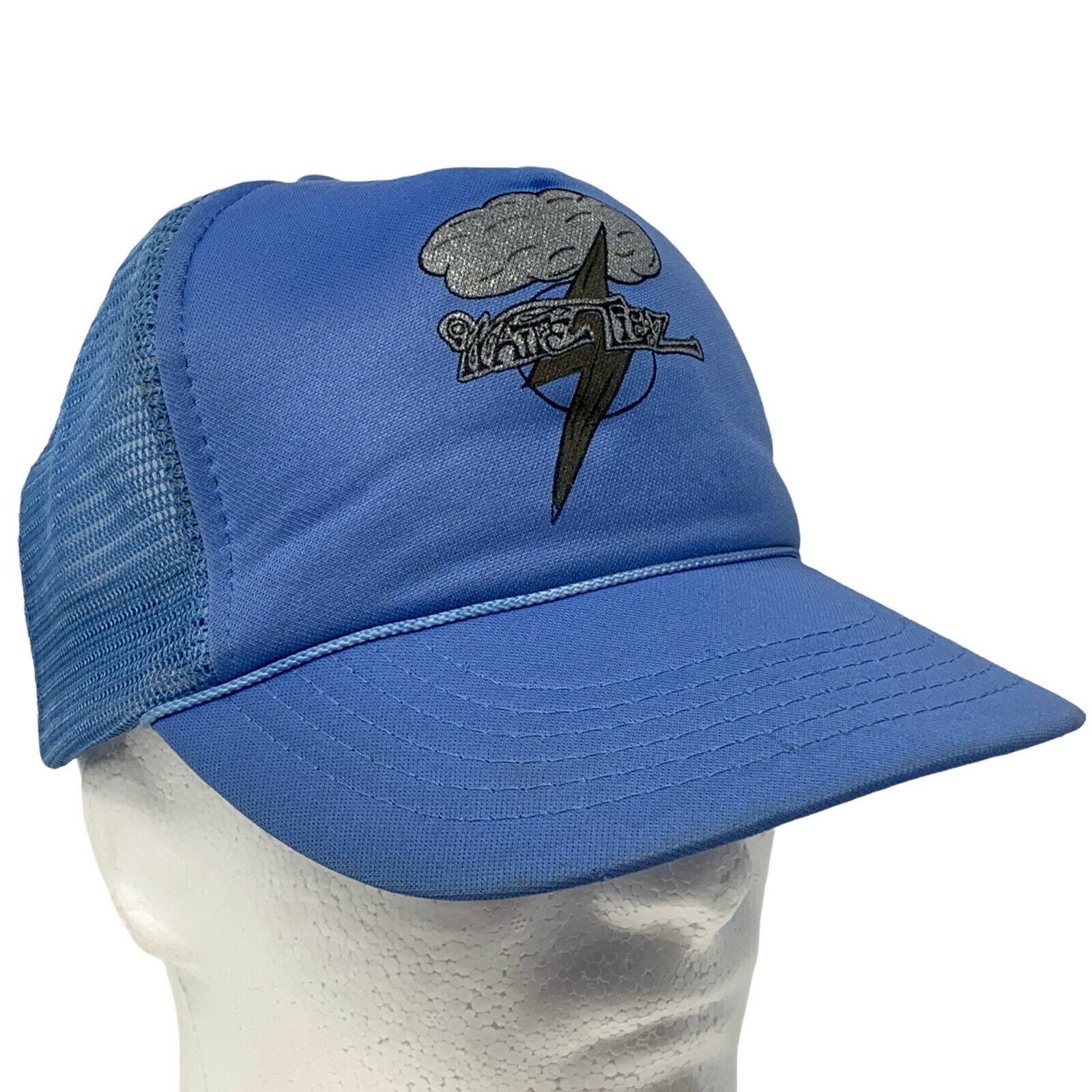 Vintage White Liez Vintage 90s Trucker Hat Blue Mesh Five Panel Cap ...
