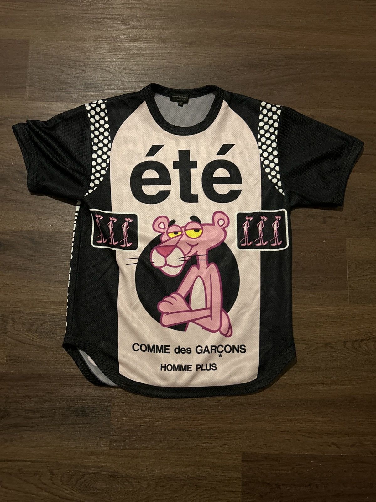 Comme Des Garcons Homme Plus Rare CDG SS2005 Pink Panther Cycling Tee ...