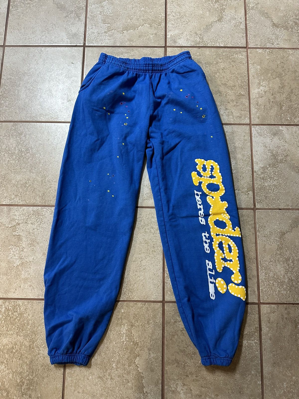 Spider Worldwide Spider blue sweats MEDIUM | Grailed