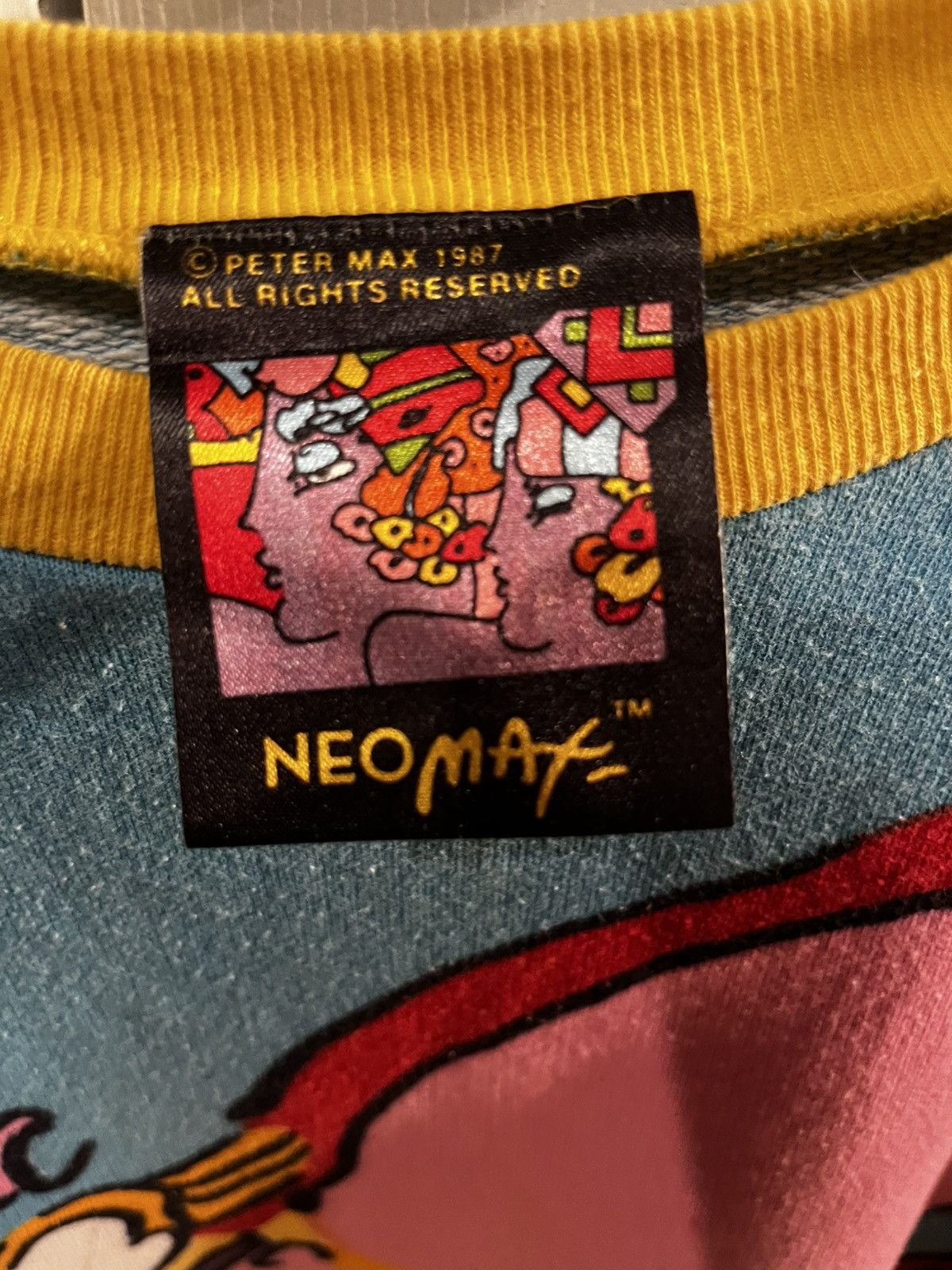 Other 1987 Peter Max NeoMax Pop Art S Color Block Graphic Rare | Grailed