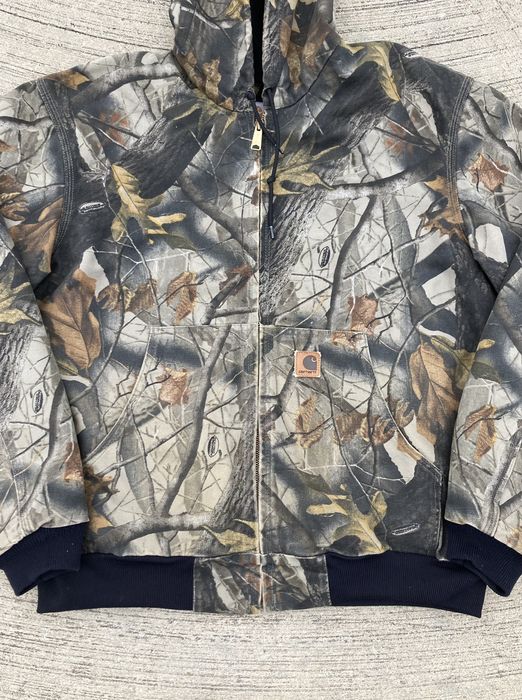Vintage Vintage Camo Carhartt Jacket Realtree Camo Hooded Jacket | Grailed