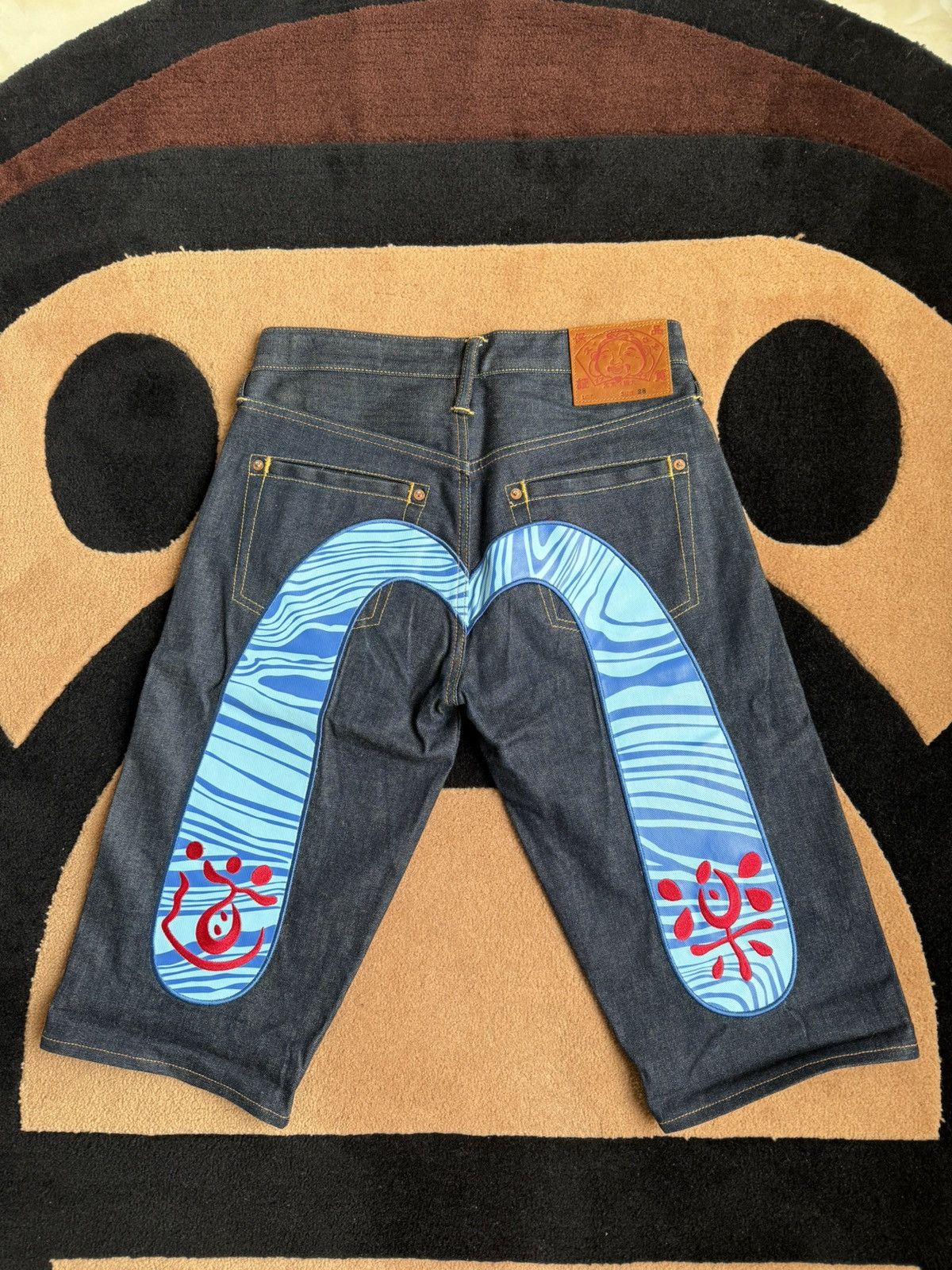 Evisu × Vintage evisu “道乐”daicock style denim shorts size：28 | Grailed