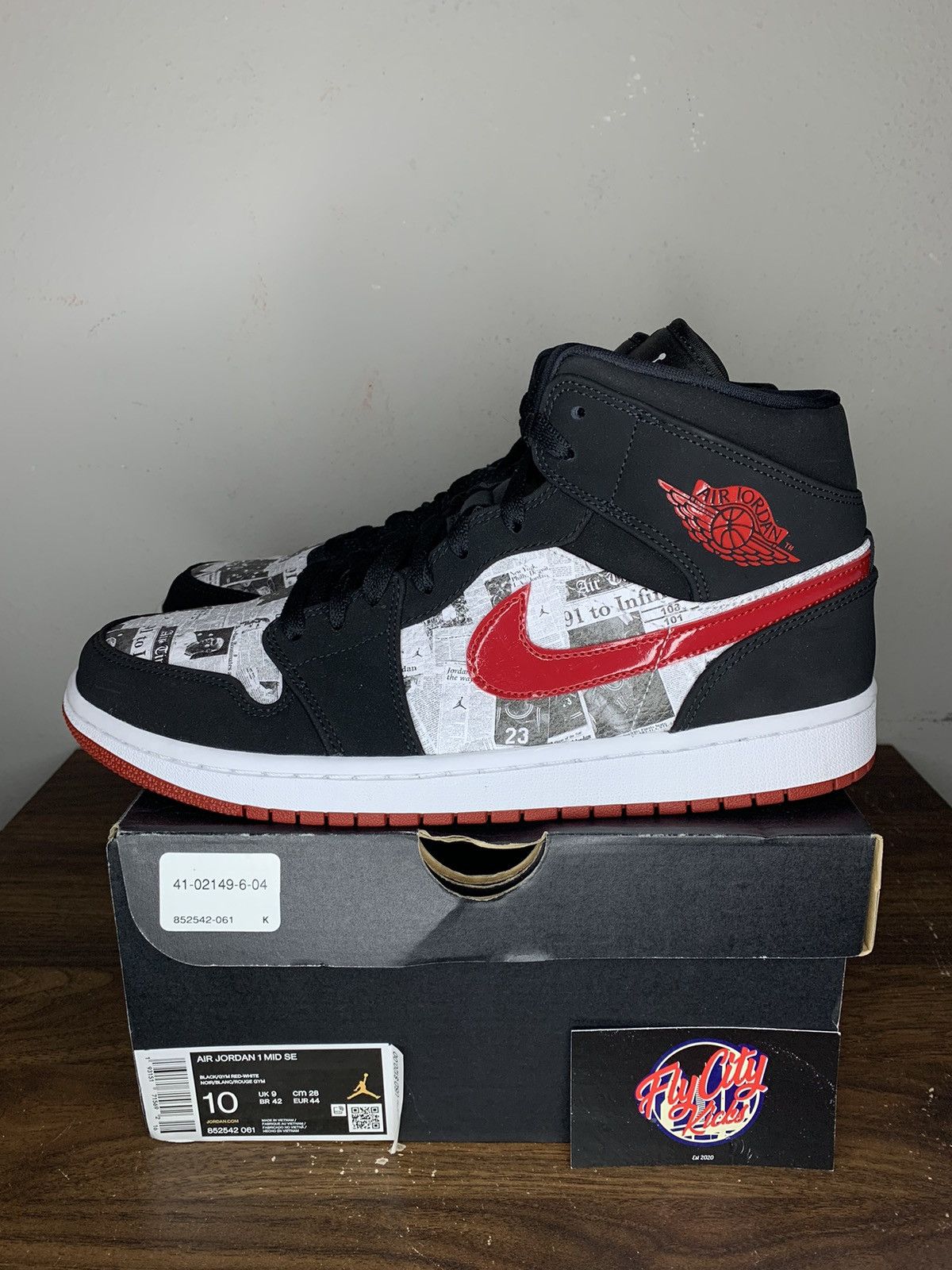 Jordan Brand × Nike × Streetwear Air Jordan 1 Mid Newspaper Air Times ...