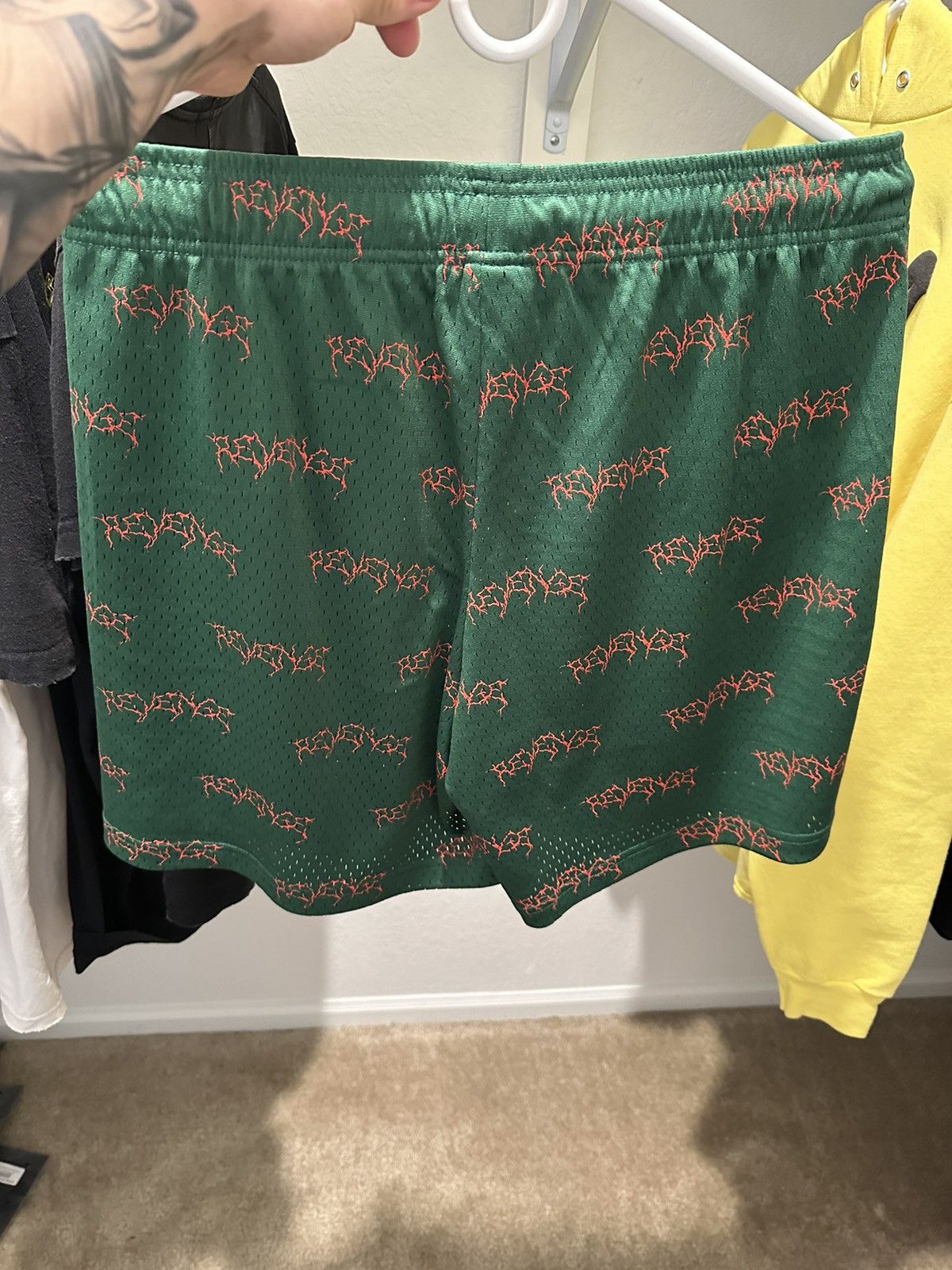 Revenge × Streetwear REVENGE “Massacre Shorts 2024” Green ( Medium ...