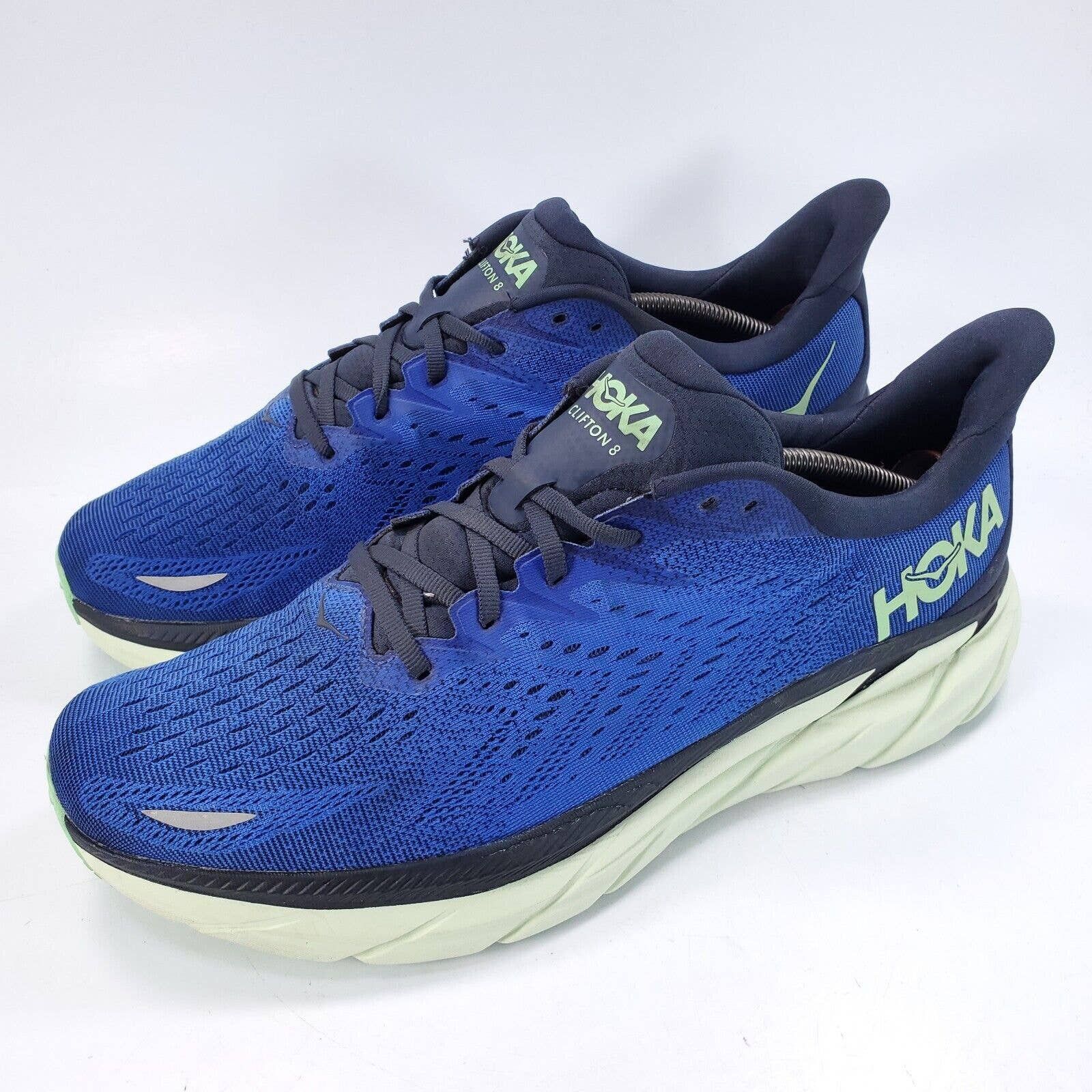 Hoka One One Hoka One One Clifton 8 Shoe Men Size 12.5 F27221F Blue Green | Grailed