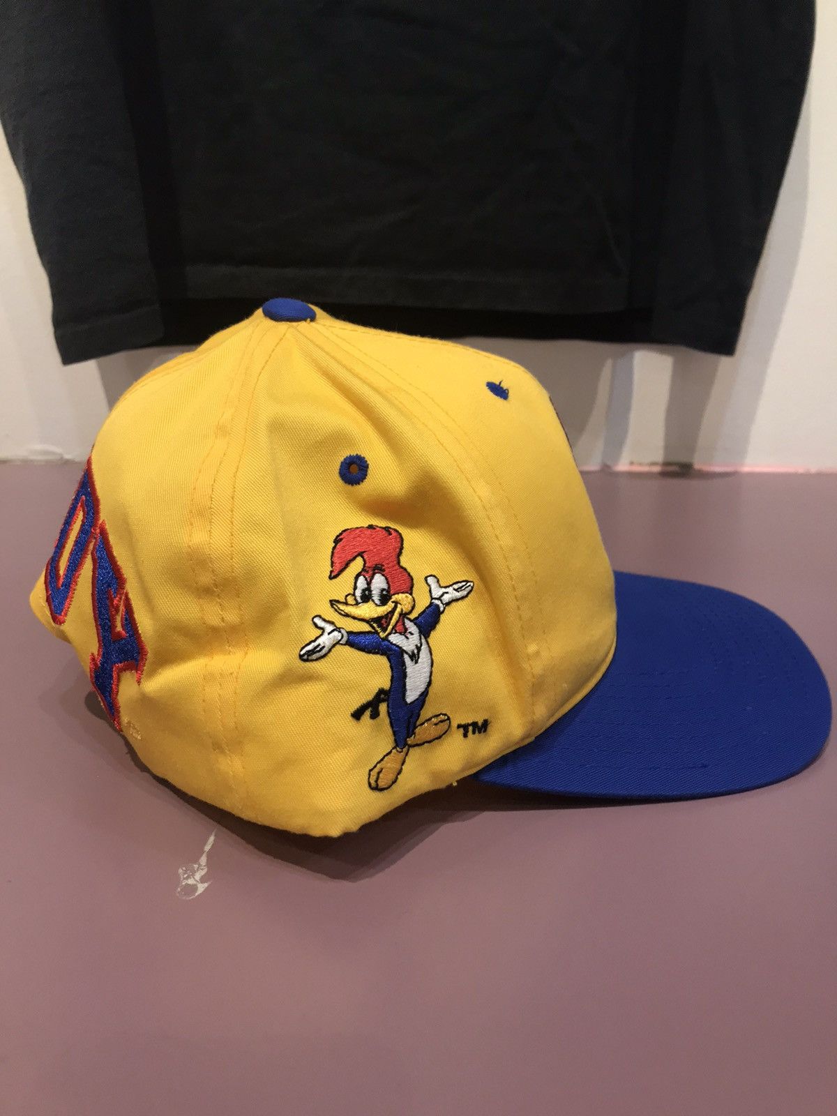 Vintage 1993 vintage woody American needle blockhead snapback hat | Grailed