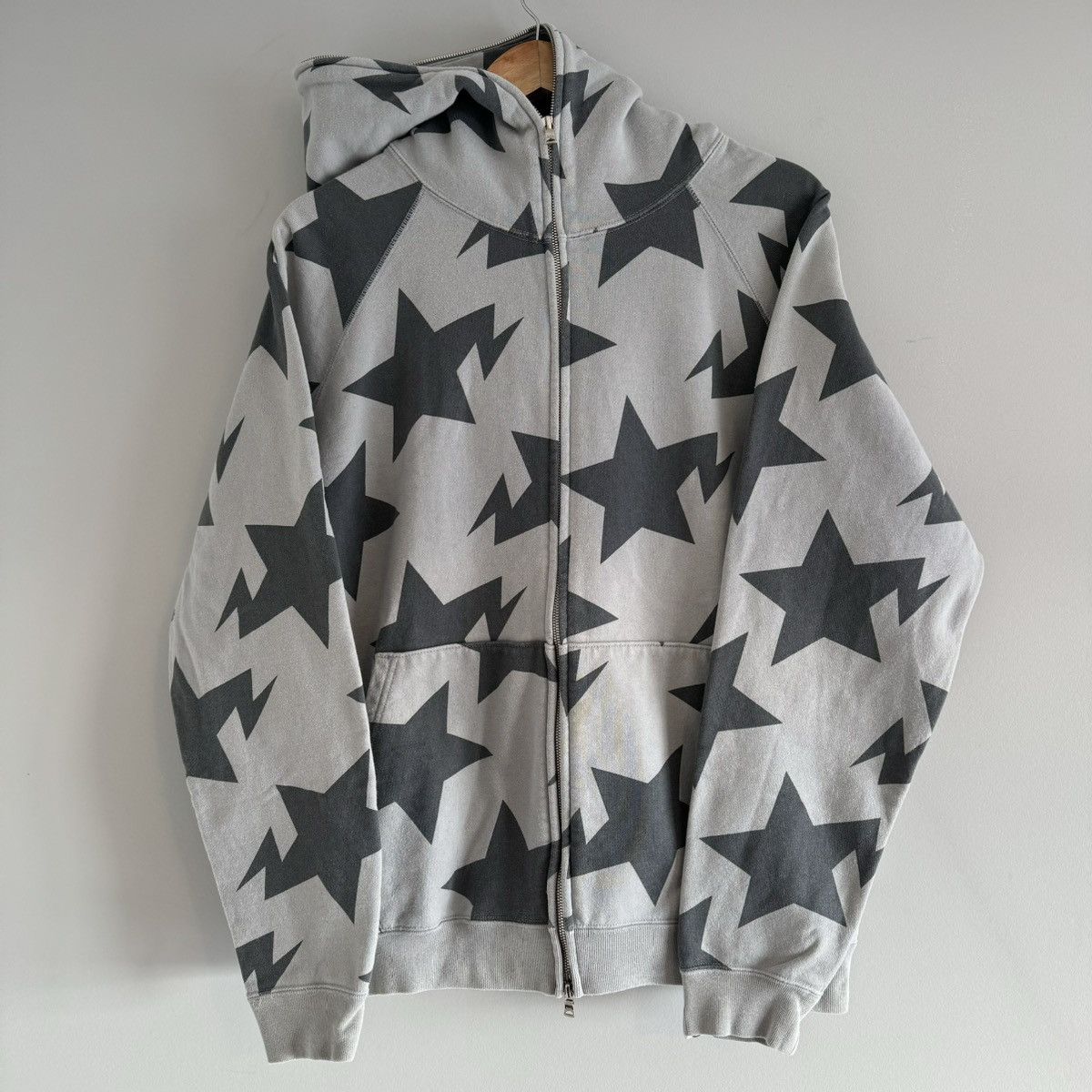Bape Sta Pattern Full Zip Hoodie | Grailed