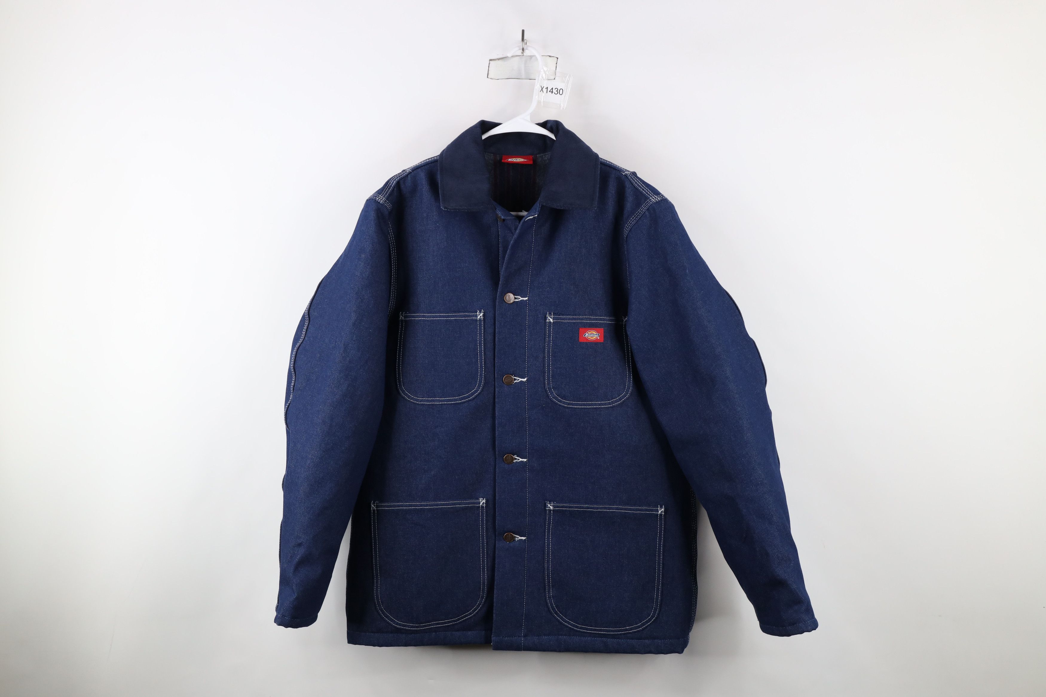 Dickies × Vintage Vintage 90s Dickies Blanket Lined Denim Chore Barn Jacket | Grailed