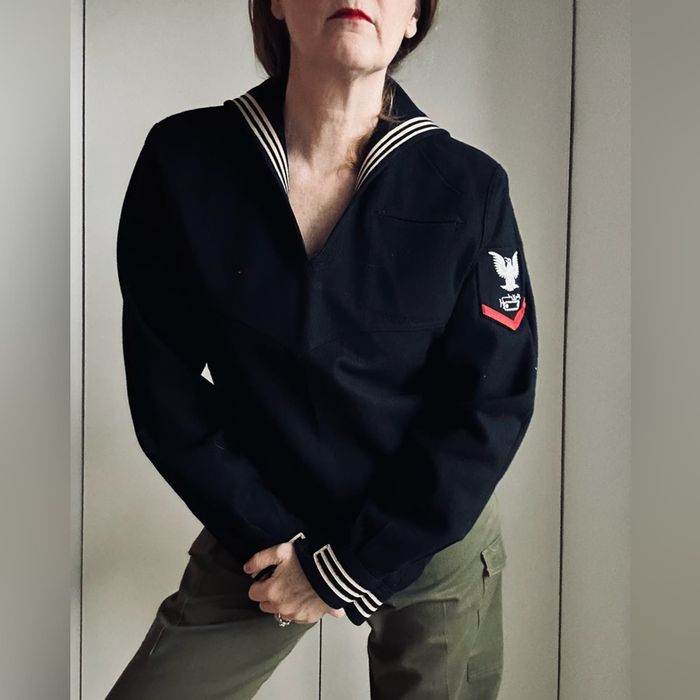 Vintage Vintage 1940s WWII US Navy Military uniform Top Cracker Jack ...