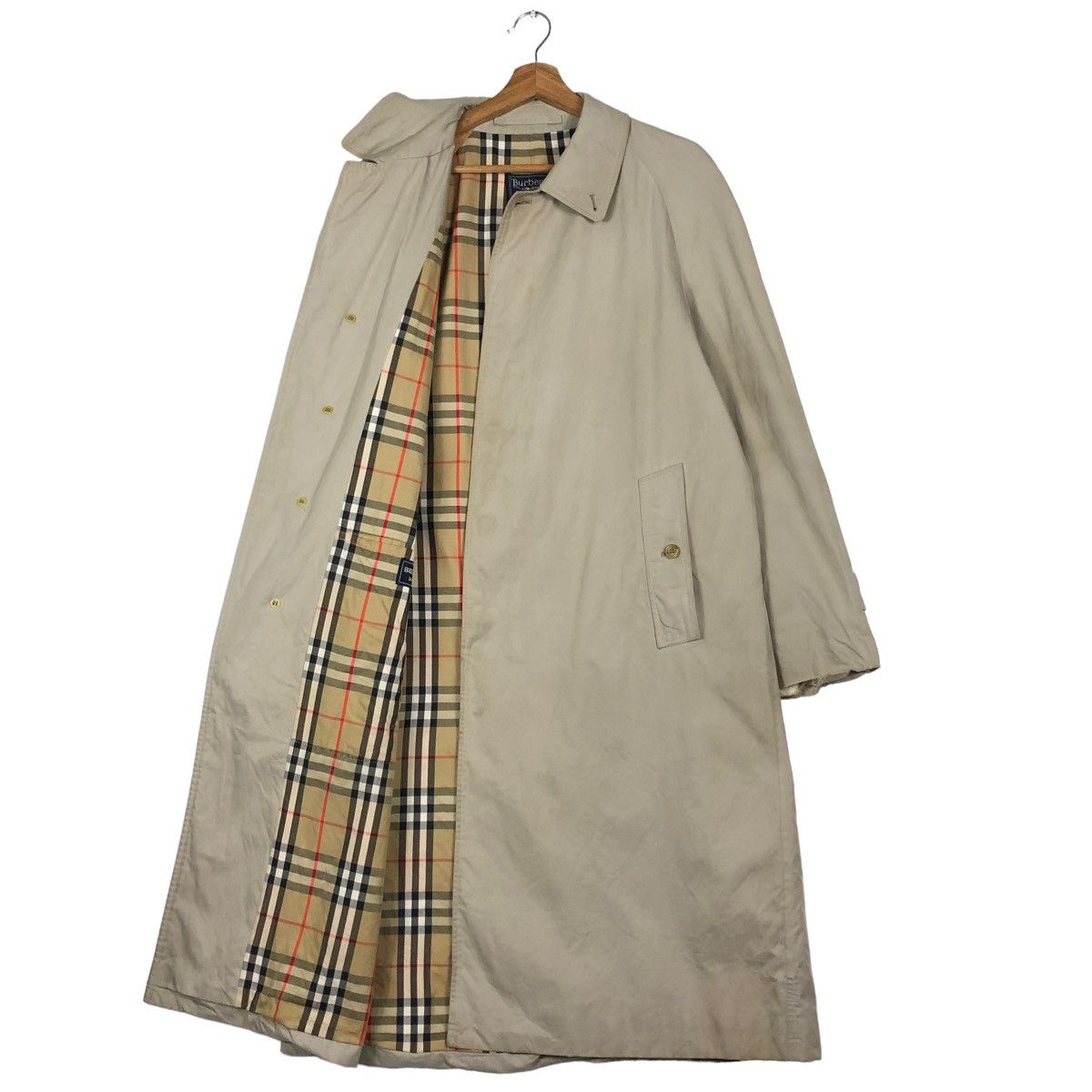 Burberry 🔥VINTAGE BURBERRYS MADE IN ENGLAND LONG JACKET NOVA CHECK ...