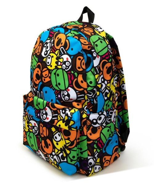 Bape A BATHING APE BABY MILO LARGE BACKPACK Multicolor | Grailed