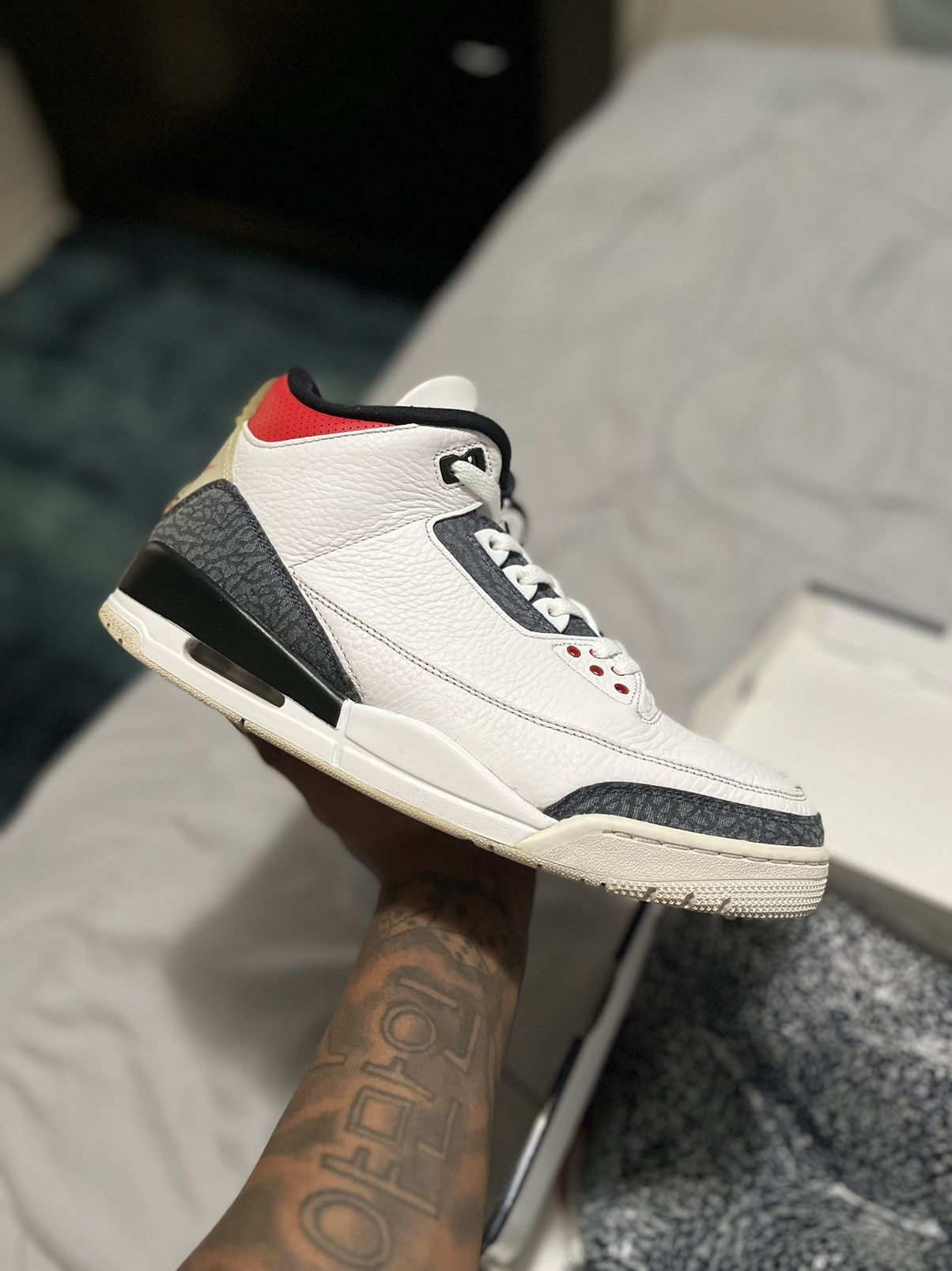 Jordan Brand Air Jordan 3 Retro Se Demin Fire Red | Grailed