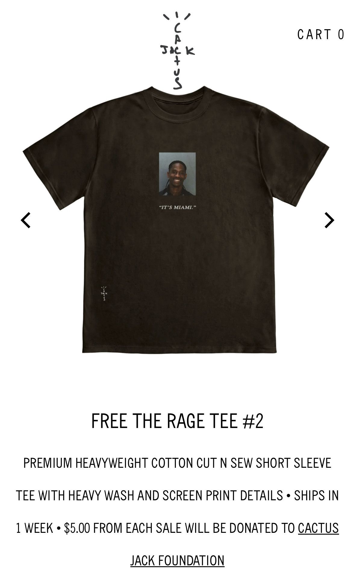 Travis Scott Travis Scott Free The Rage Tee #2 | Grailed
