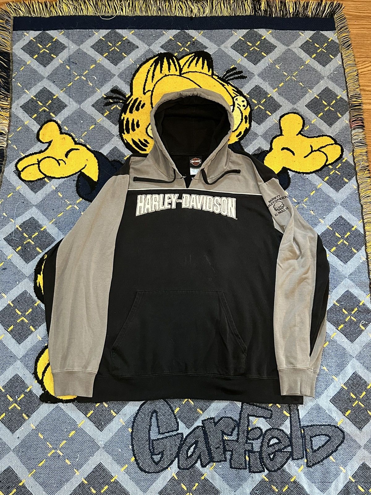 Harley Davidson × Streetwear × Vintage Vintage Y2K Baggy Harley Davidson Hoodie | Grailed