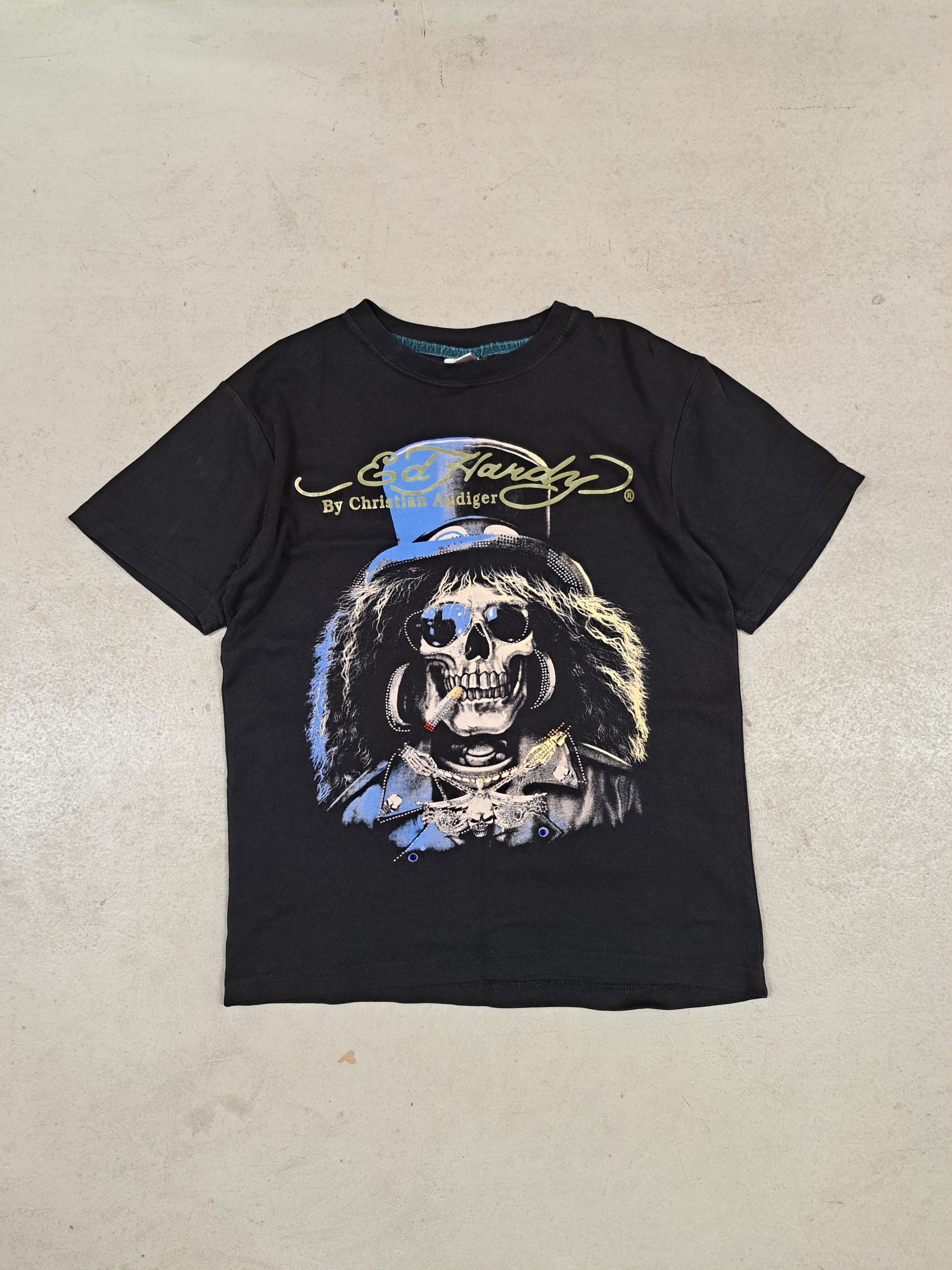 Ed Hardy × Rare × Swag Vintage y2k Ed Hardy Rhinestones Guns N Roses ...