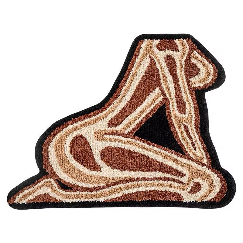 Vintage Tufted Rug Art Female Thermal Body | Grailed
