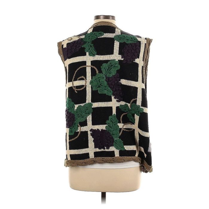 Vintage VTG Eagles Eye Vegetable Garden Food Knit Vest Large | Grailed