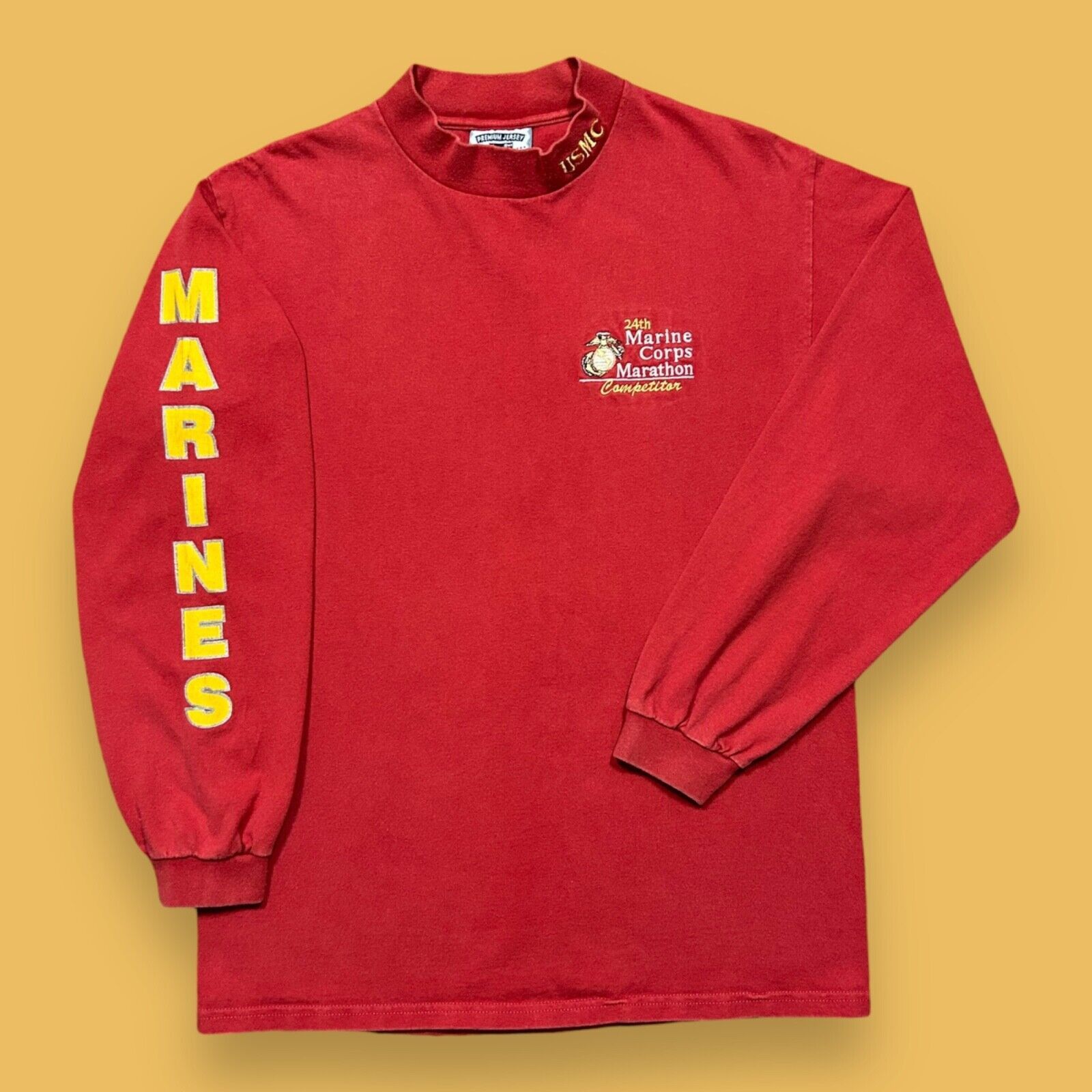 Military × Usmc × Vintage Vintage Marine Corps Marathon Shirt USMC 90s ...