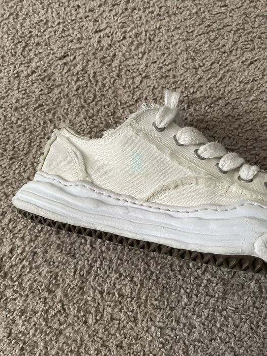 Maison MIHARA YASUHIRO Maison Mihara Distressed Low Hank White | Grailed