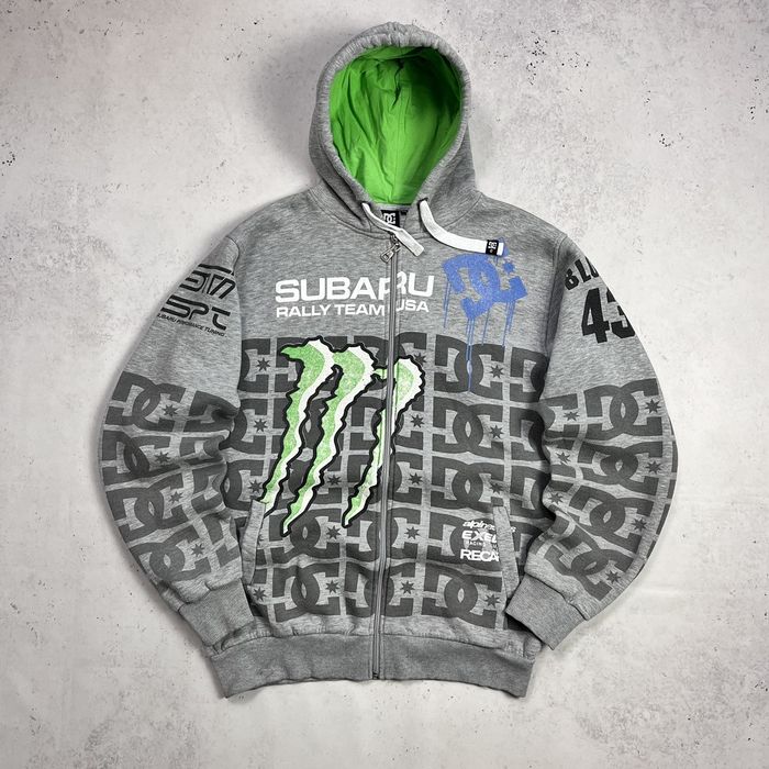 Dc Vintage DC Shoes Subaru Racing Zip Hoodie Monster NASCAR Y2K | Grailed