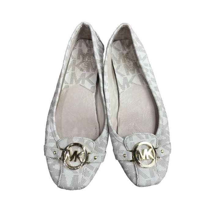 Michael Kors Michael Kors Fulton Leather Monogram Ballet Flats 10 Shoes ...