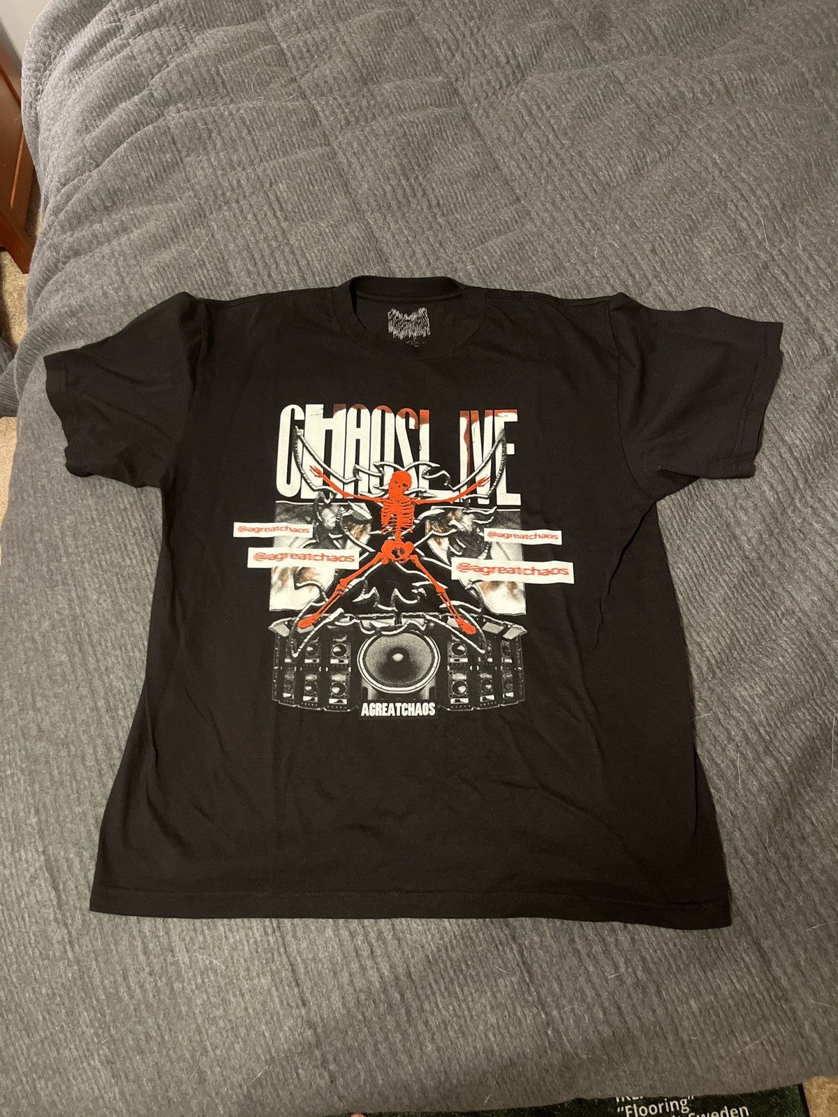 Tour Tee Ken Carson chaos live a great chaos tour T shirt | Grailed