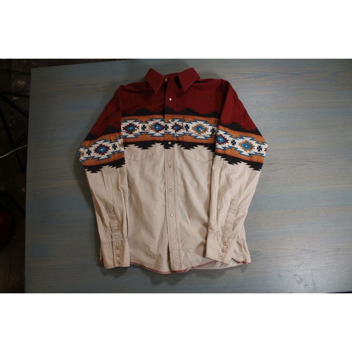 Wrangler Vintage 90s Wrangler Western Button up Shirt | Grailed