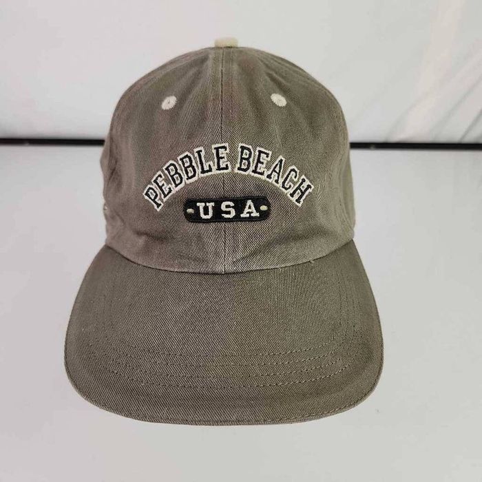 Pebble Pebble Beach Mens Ball Cap Hat Green Logo Strapback Casual | Grailed