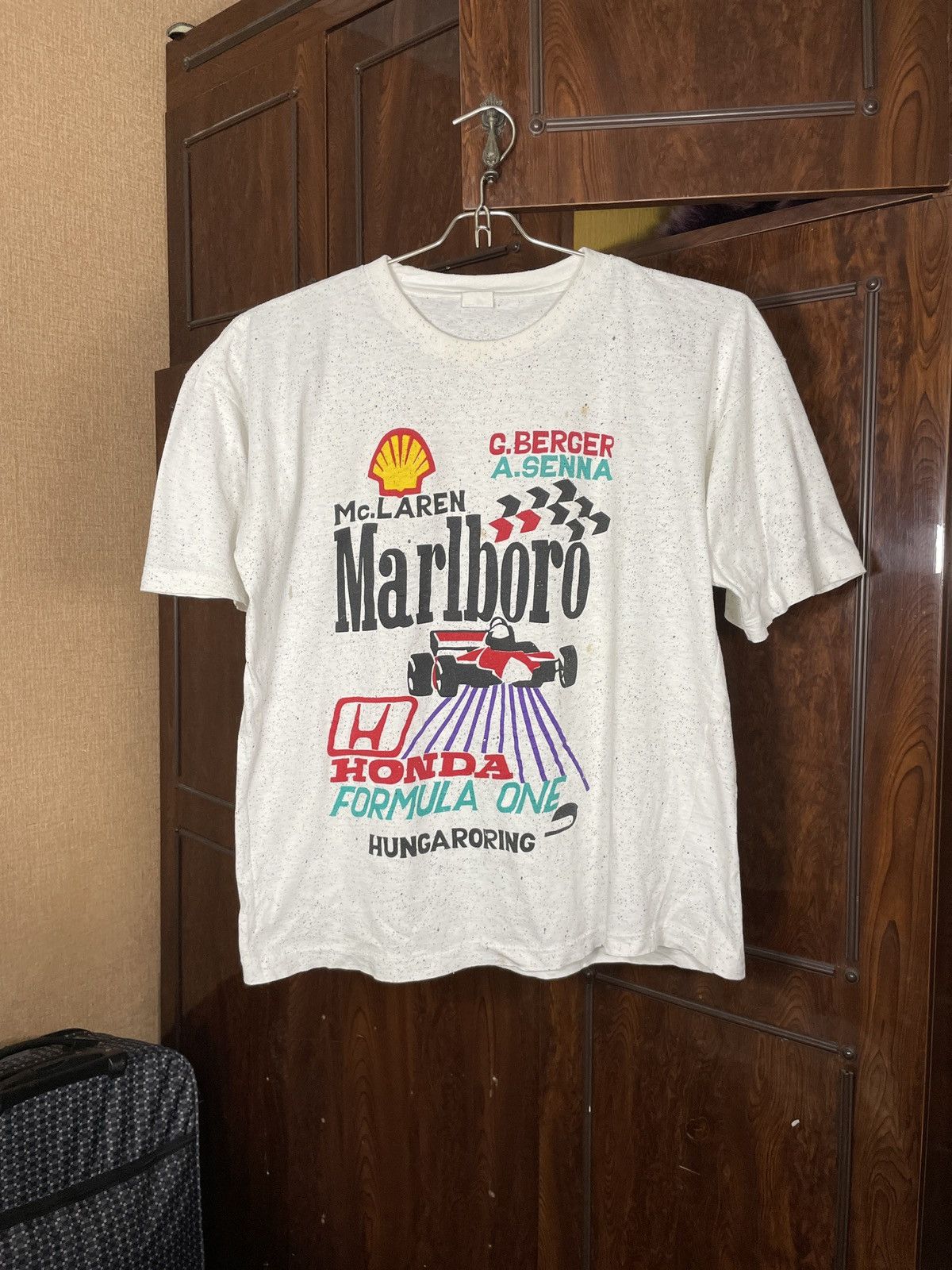Marlboro Rare Marlboro Formula 1 Honda McLaren A.SENNA G.BERGER Tee ...