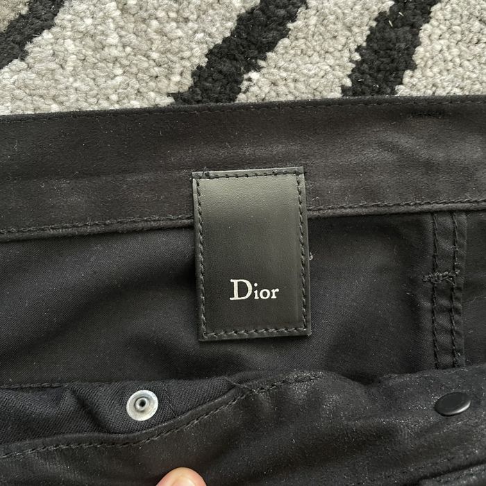 Dior Dior Homme by Hedi Slimane AW08 Moleskin Glitter Jeans | Grailed