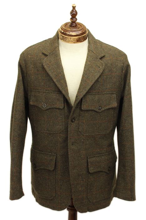 RRL Ralph Lauren Wool Tweed Military/Hunting Blazer Jacket Coat | Grailed