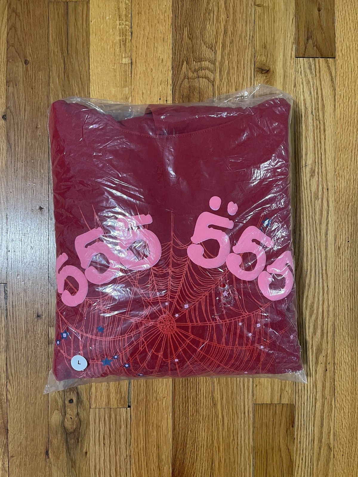 Spider Worldwide Sp5der Worldwide Red Angel Number 555 Hoodie | Grailed
