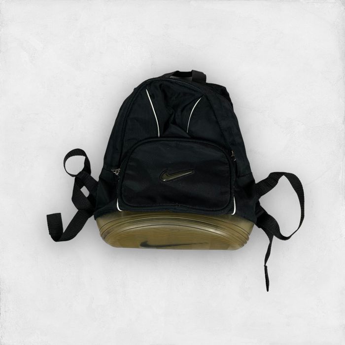 Nike 2000s Nike Air Max Adult Black Swoosh Logo Mini Backpack Bag | Grailed