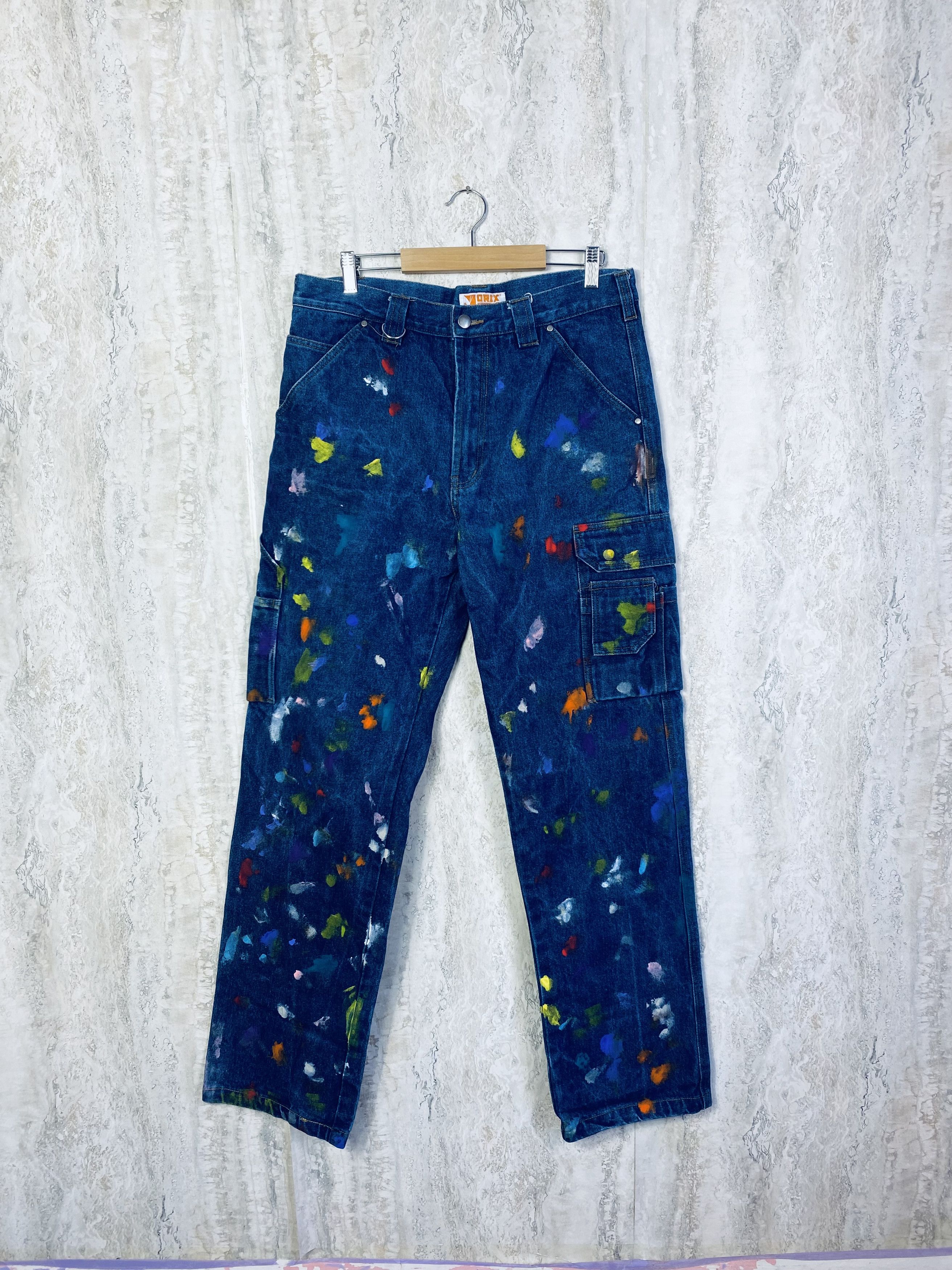 Vintage Custom Vintage Carpenter Pants Paint Splatter | Grailed