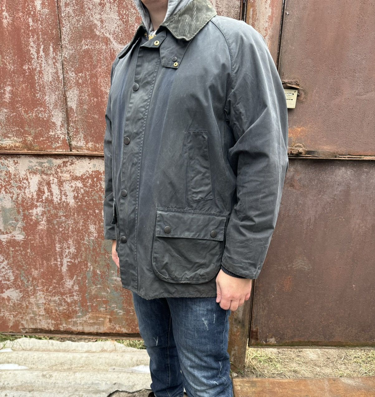 Barbour × Outdoor Life × Vintage Barbour Bedale Waxed Jacket Vintage C46 / 117CM | Grailed