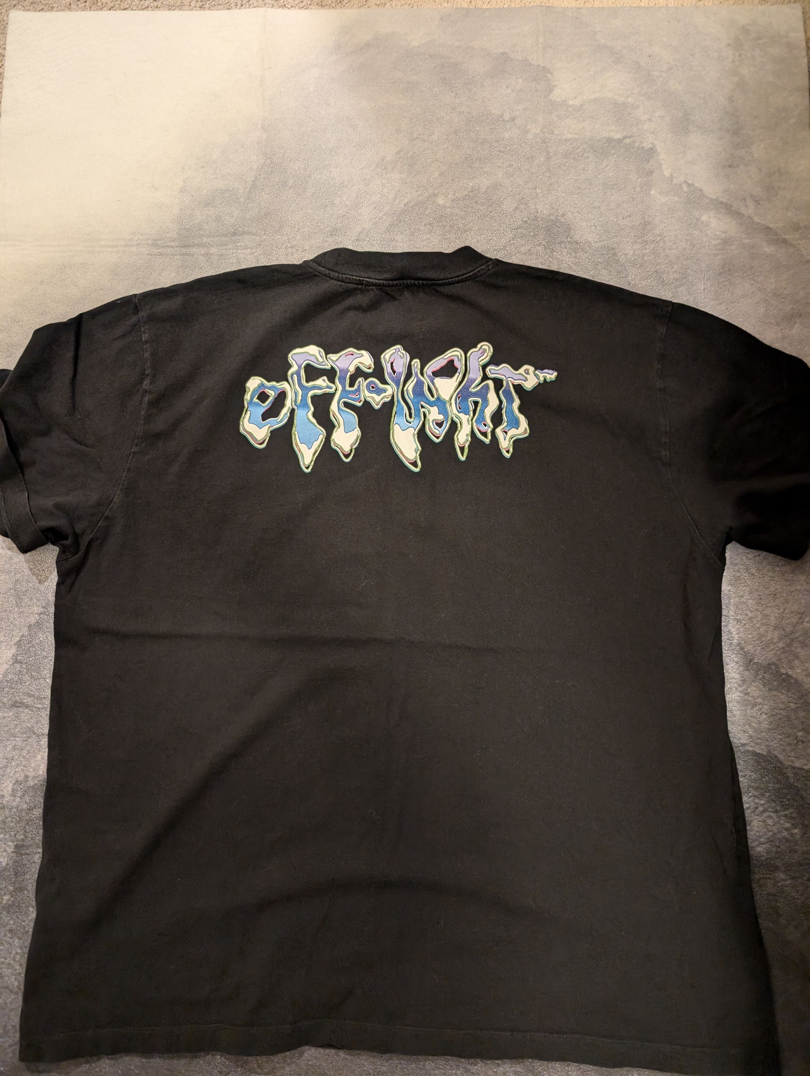 Off-White Off white liquid comic logo shirt | Grailed