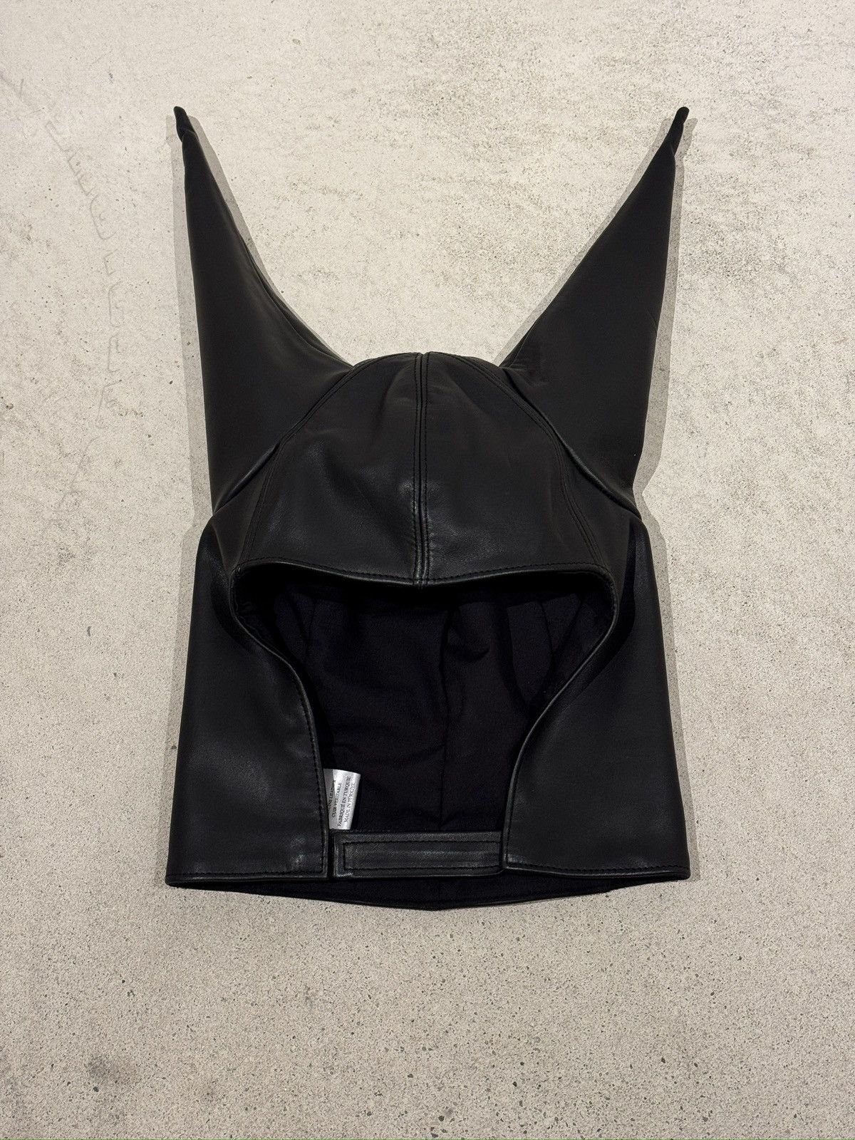 Anonymous Club × Hood By Air Anonymous Club Dunce Cap Leather Black ...