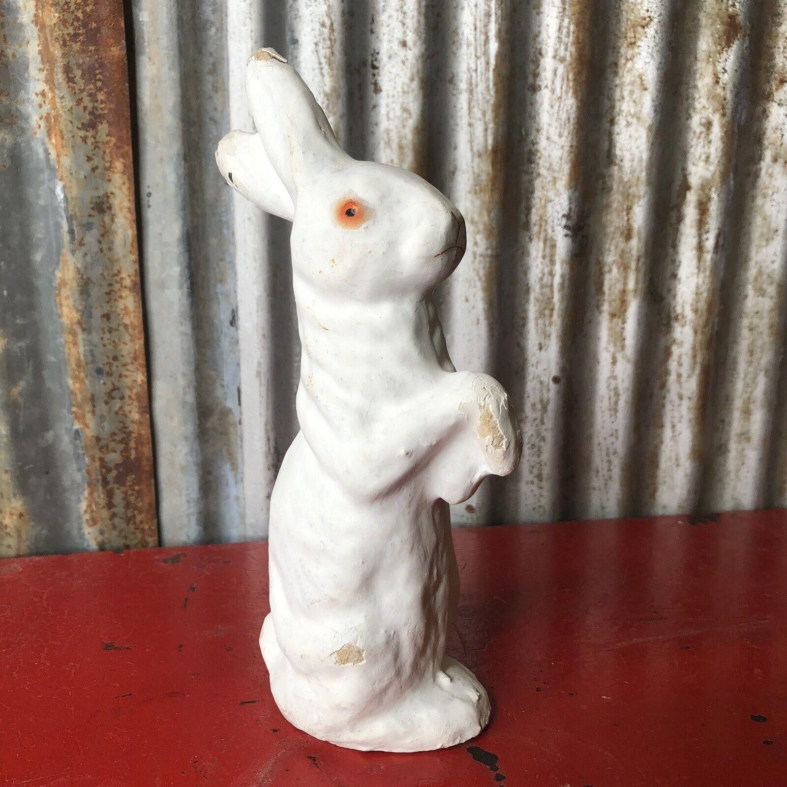 Designer White Paper Mache Rabbit 1920s- 1930s VERY OLD | Grailed