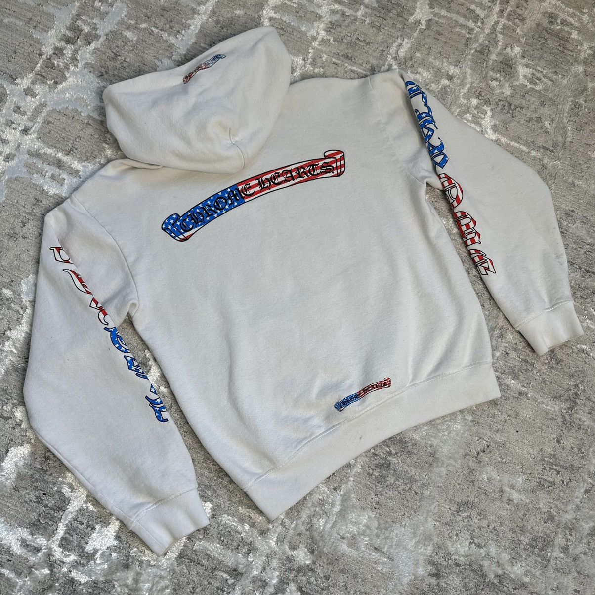 Chrome Hearts Natty boy USA flag pullover hoodie | Grailed