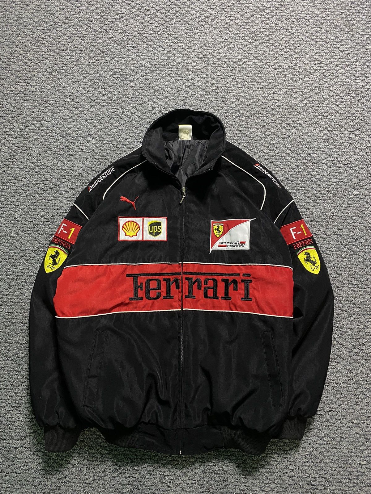 Ferrari × Formula 1 × Racing Ferrari racing jacket formula uno vintage ...