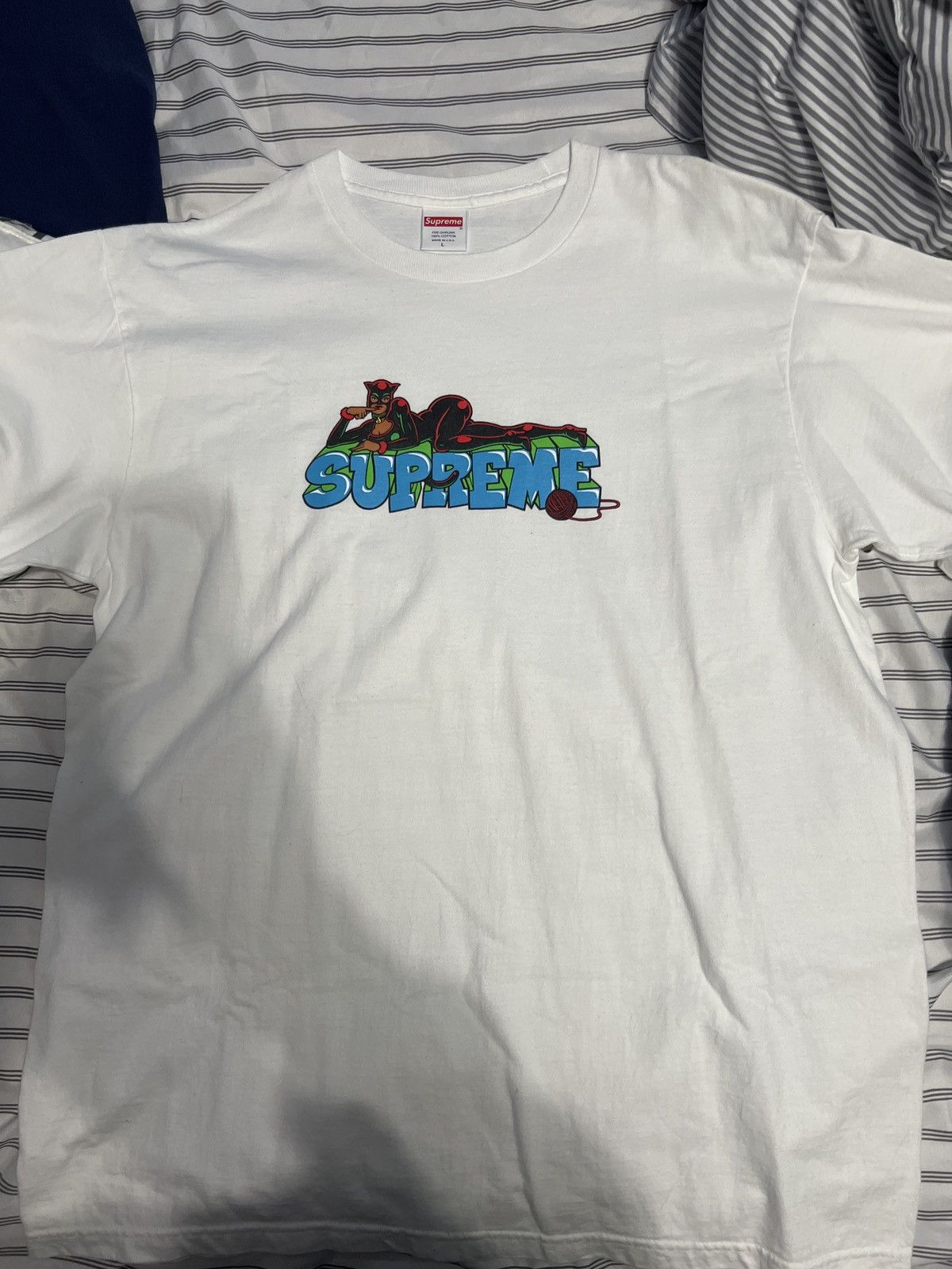 Supreme Supreme Catwoman White Tee | Grailed